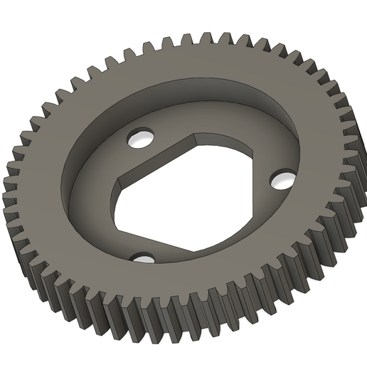 ⚙️ Team Associated 14T/MT/B/R .5 mod 55t Spur gear・文件用于 STL 三维打印・Cults